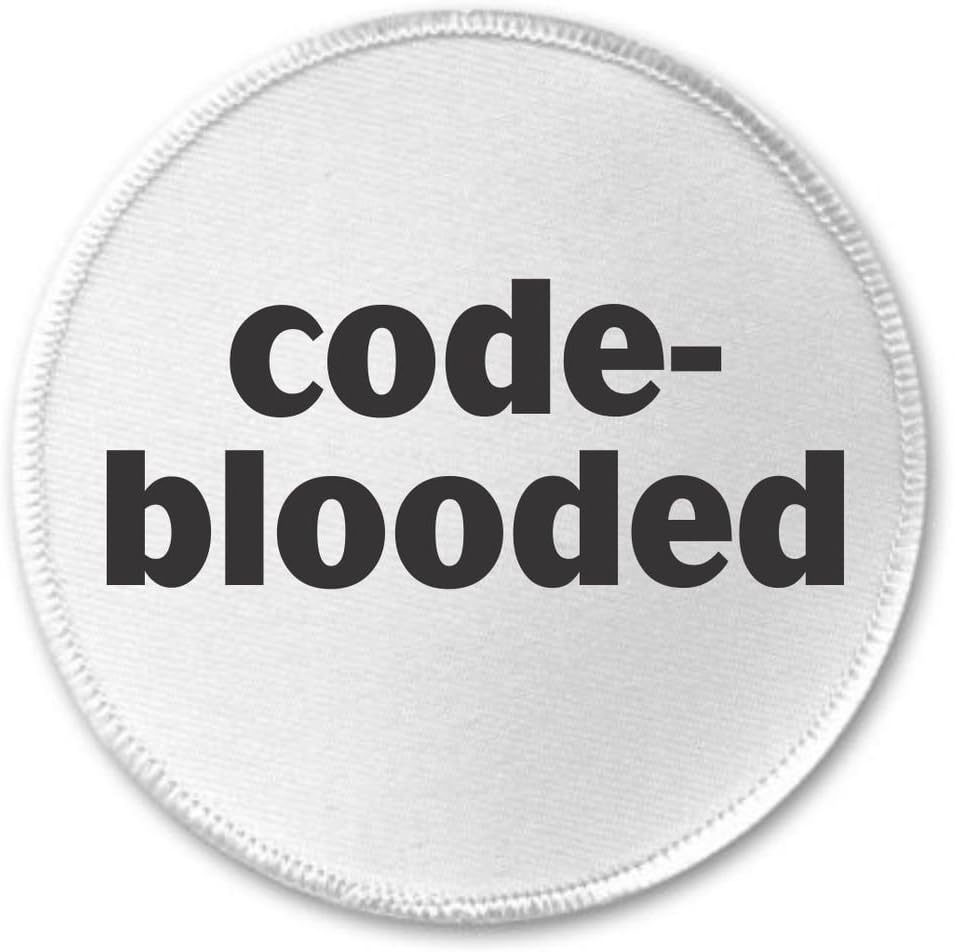 Amazon.com: Code-blooded 3" Sew On Patch Coder Coding Computer ...