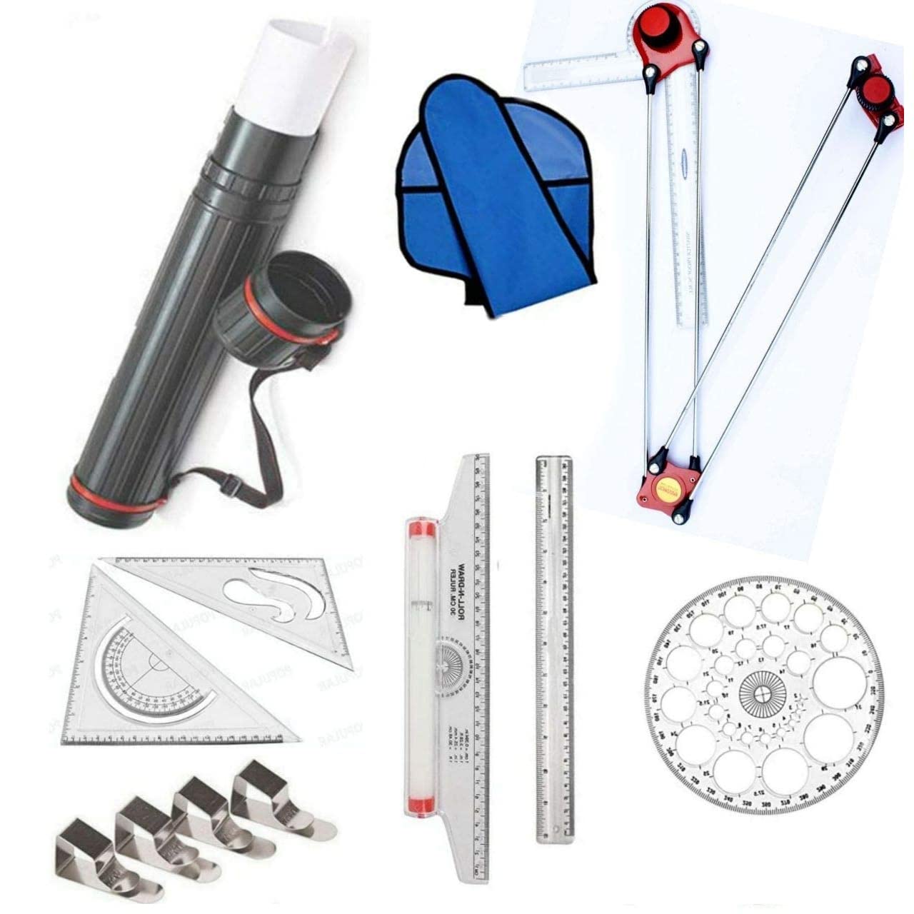 Buy TARANO Mini Drafter Combo of Mini Drafter, Sheet Container Tube ...