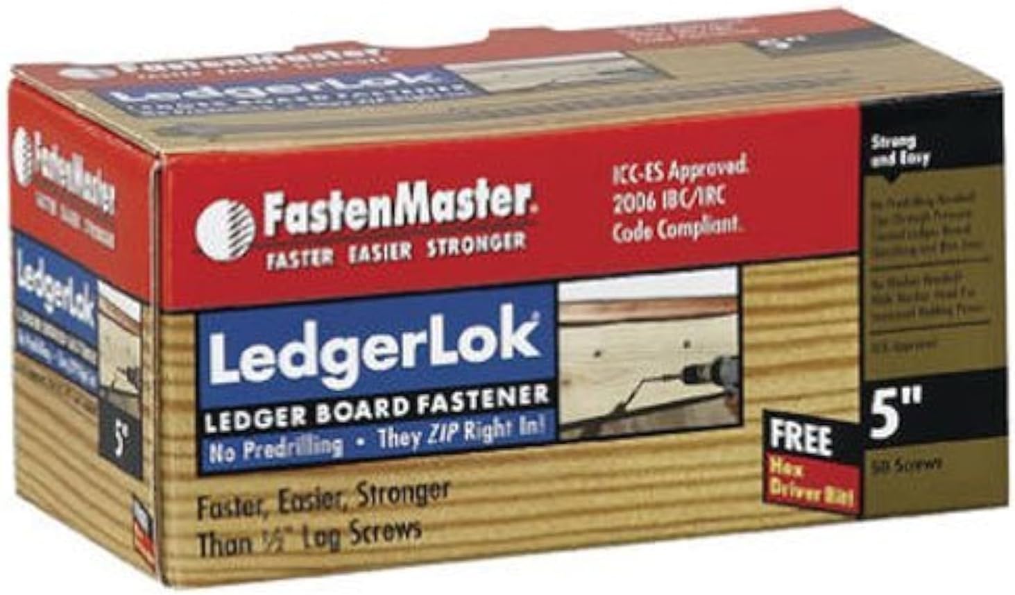Amazon.com: FastenMaster FMLL005B-250 LedgerLOK Ledger Board Fastener ...