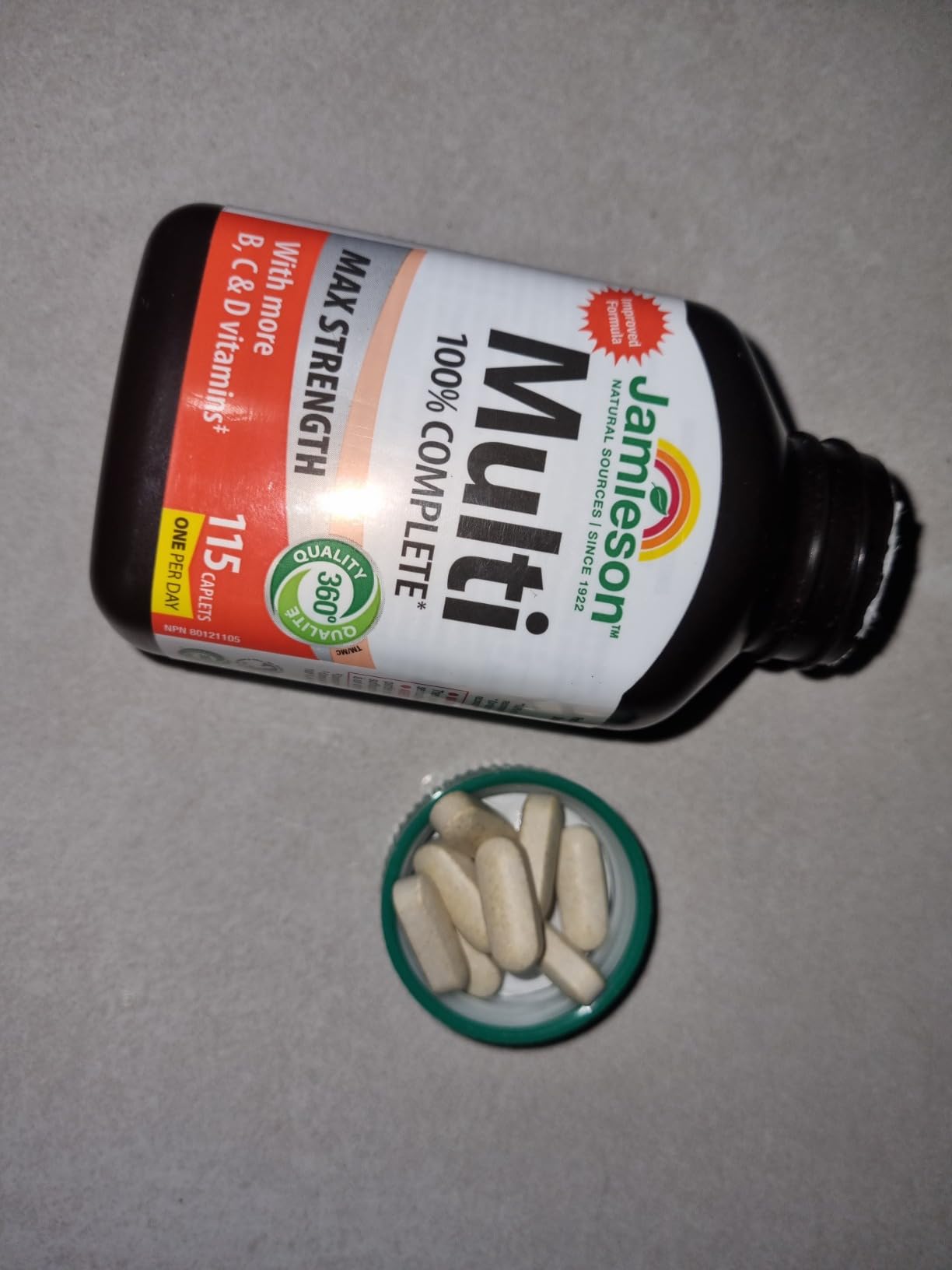 Amazon.com: Jamieson 100% Complete Multivitamin Max Strength formula ...