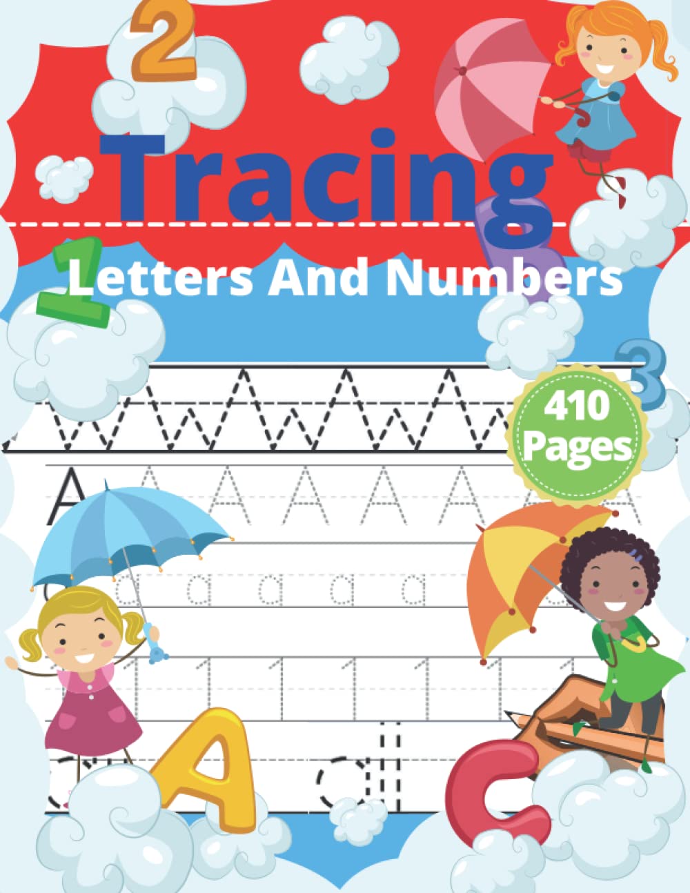 Tracing Letters And Numbers Alphabet Handwriting Practice Workbook For ...