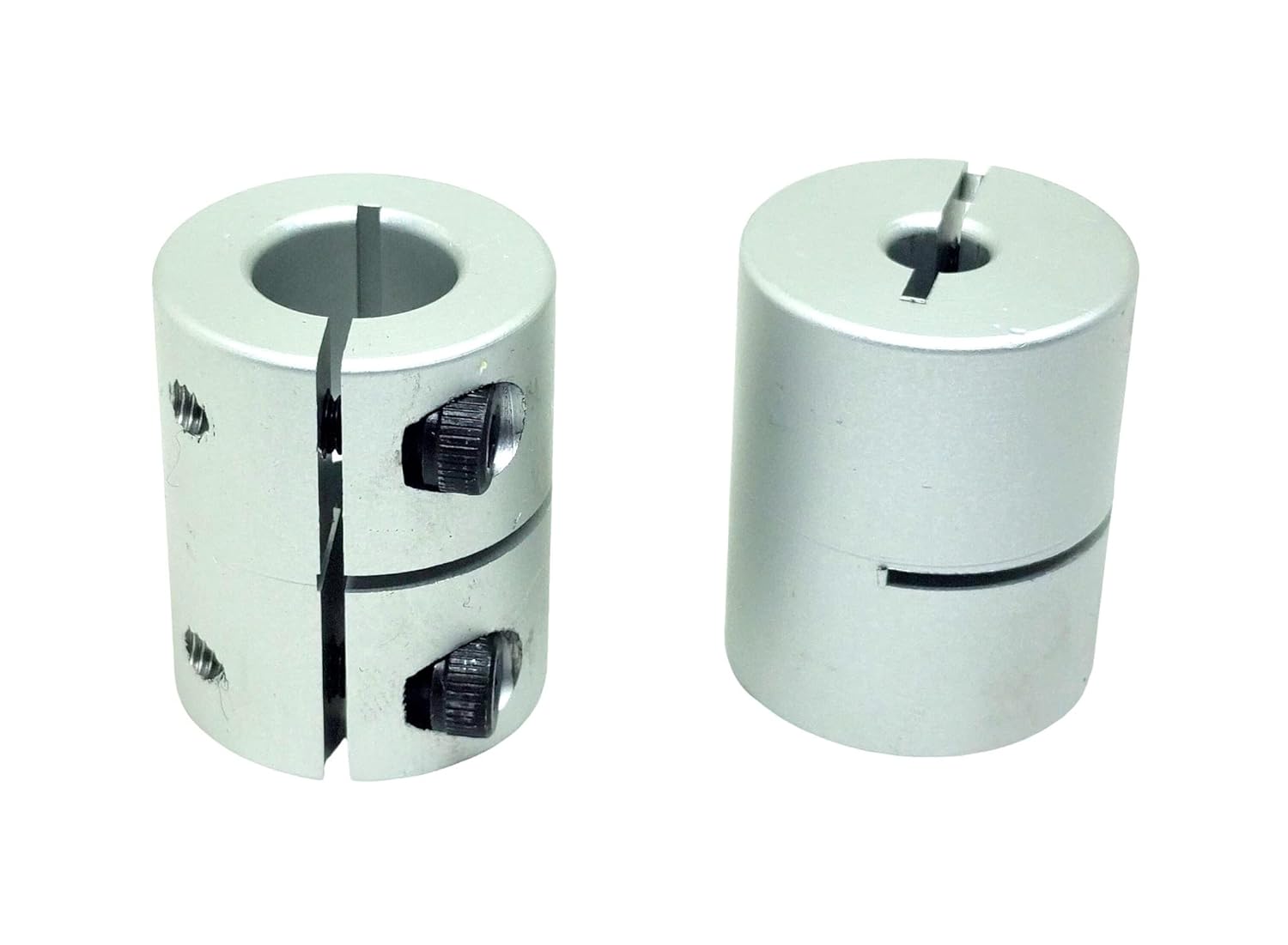 INVENTO 2Pcs 5x10mm Motor Jaw Shaft Coupler Aluminum 5mm to 10mm Rigid ...