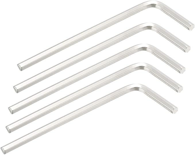 uxcell 5pcs L-Shape Inner Hexagonal Spanner Hex Wrench for M4 Hexagon ...