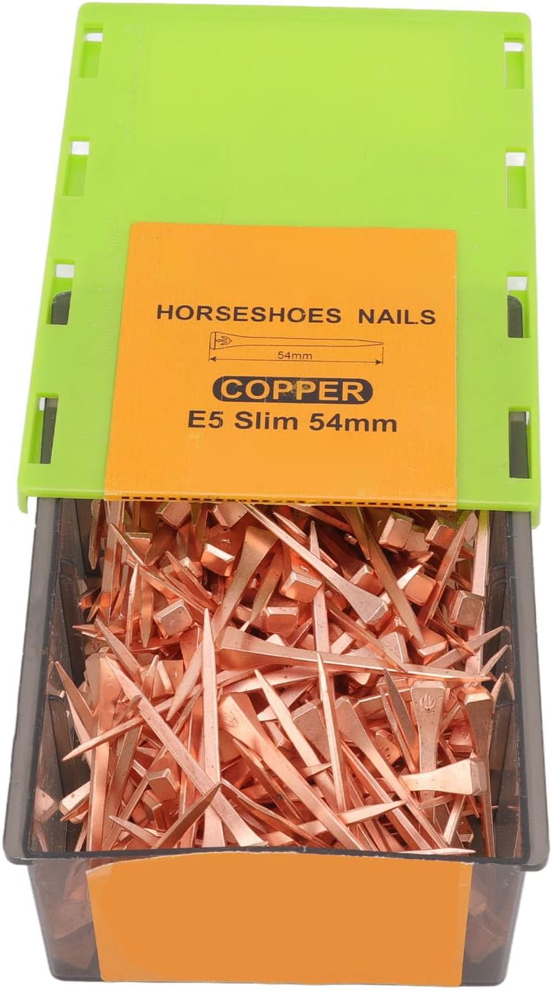 Amazon.com: Horseshoe Nails, Heavy Duty Horseshoe Nails Copper Plated ...