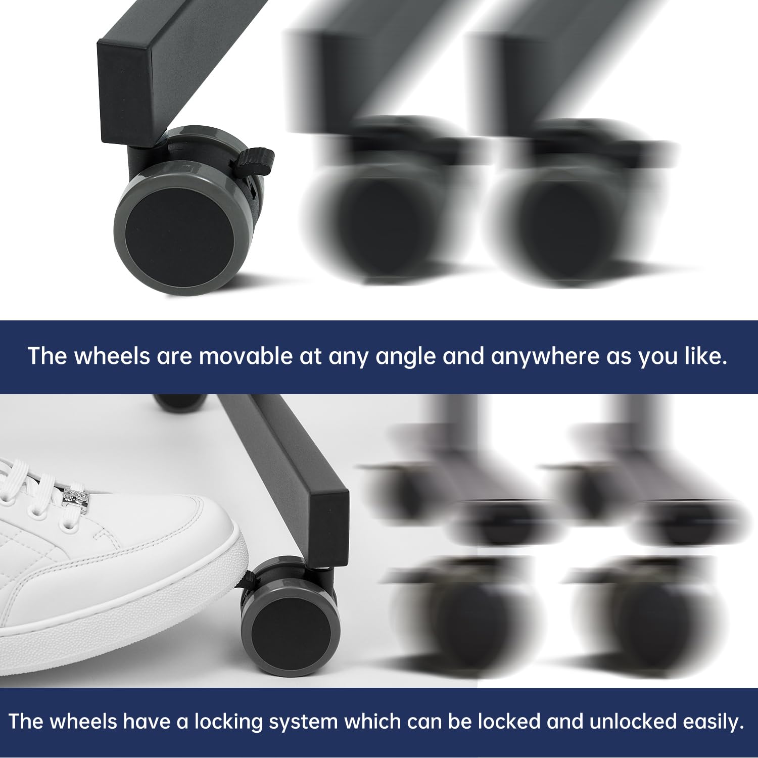 Snapklik.com : TSJ OFFICE Large Rolling Whiteboard - Dry Erase Magnetic 48 X 32 Inches White ...