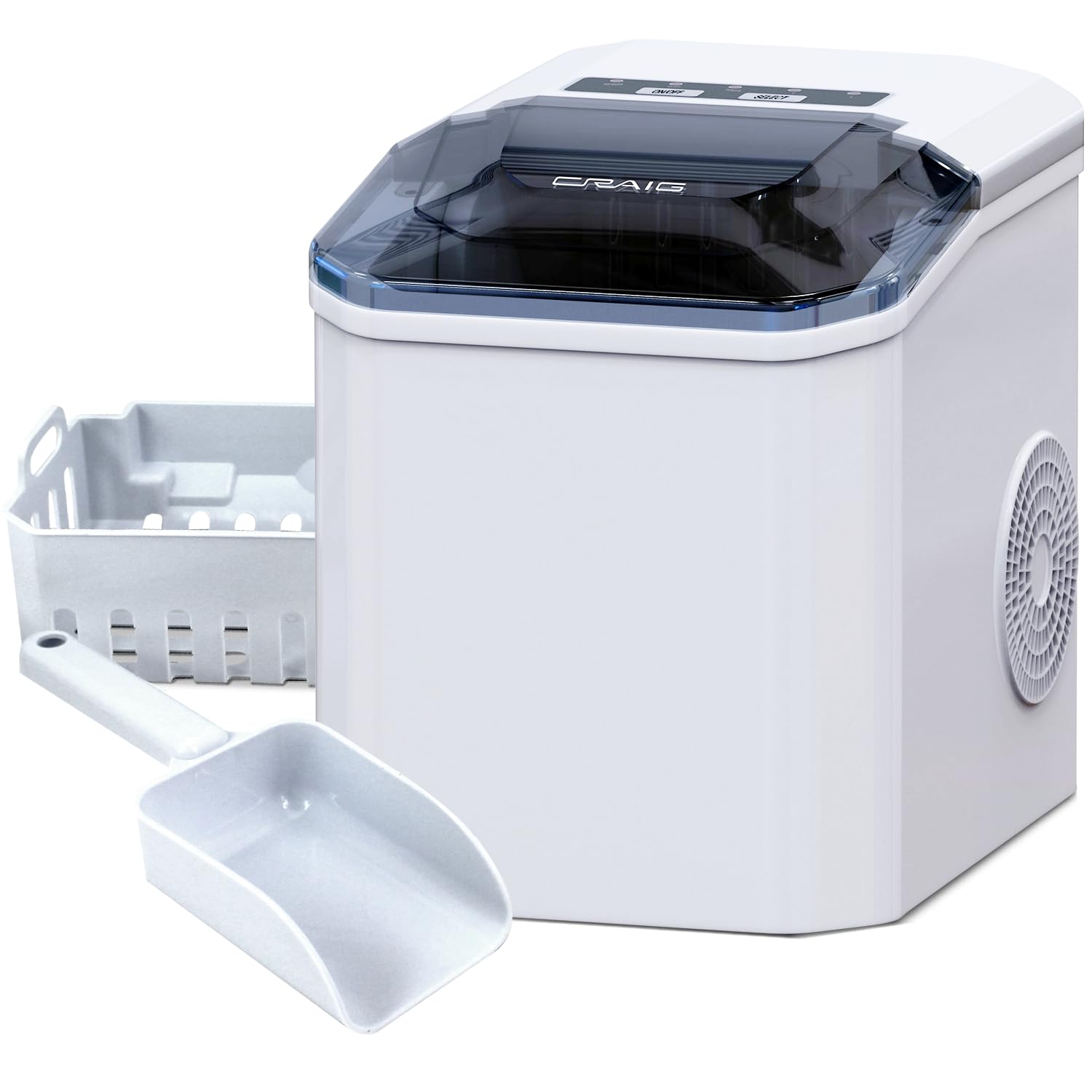 Amazon.com: Craig CIM201 Countertop Ice Maker, 9 Cubes Ready in 6 Mins ...