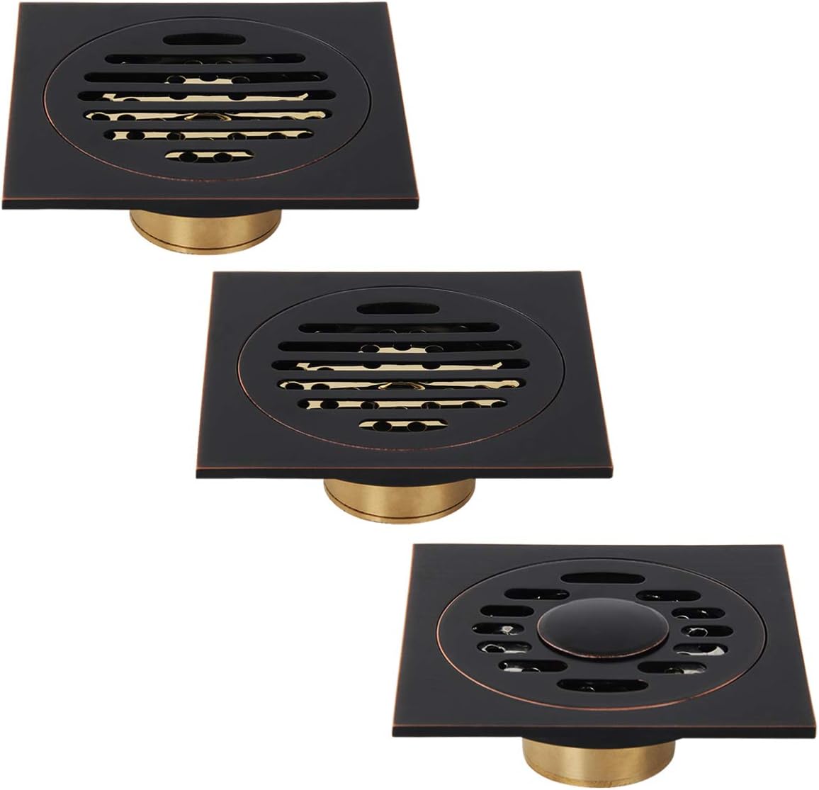 Oatey 42077 101 Pnc Shower Drain, 2 in, No-Caulk, Abs, Plastic Strainer ...