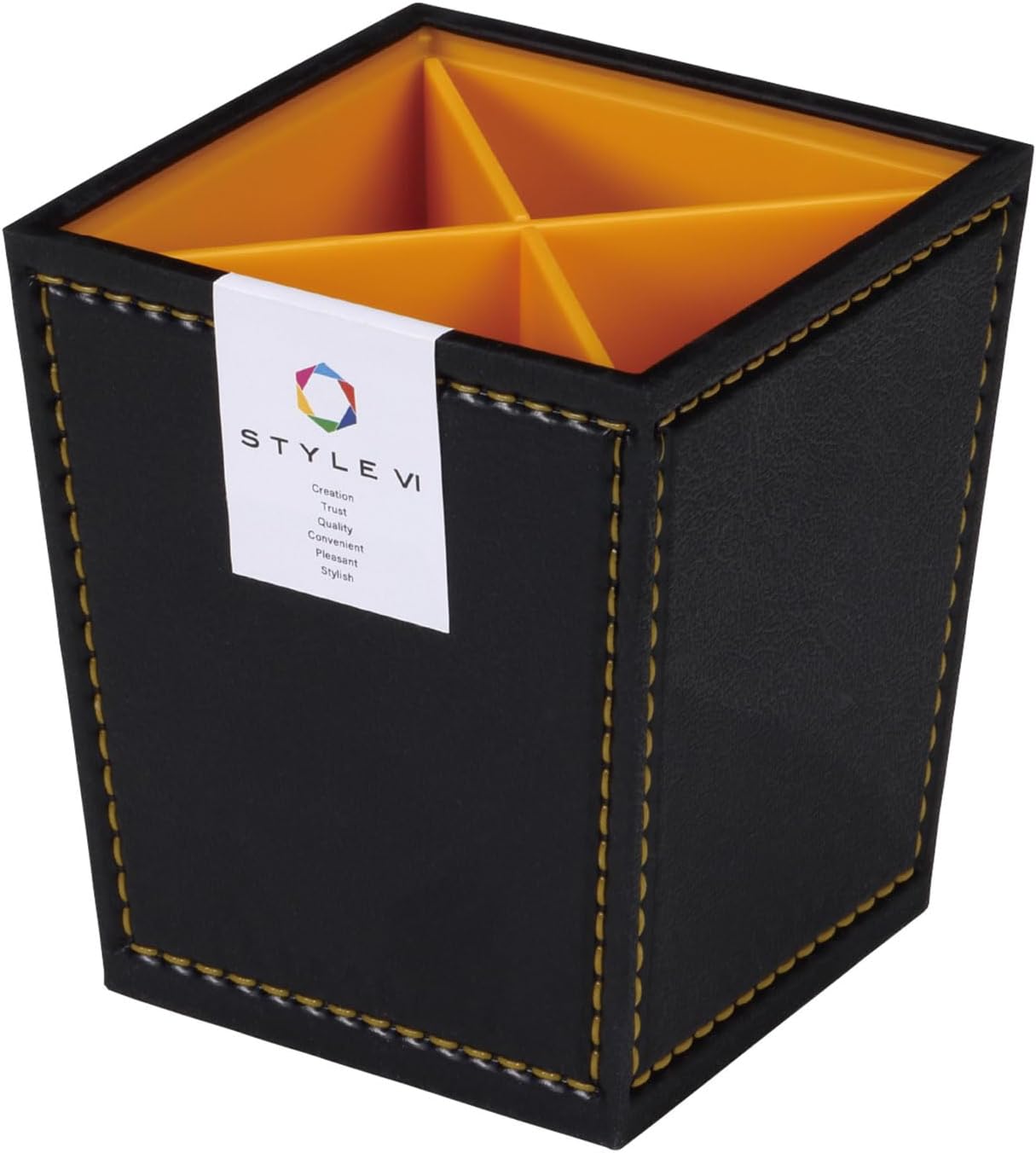 Amazon.co.jp: KOKUBO(コクボ) 小物入れ STYLE VI ツールスタンド イエロー 日本製 仕切り板付き 卓上 ケース 箱 おしゃれ 収納 ペン立て 鉛筆 KC-201 ...