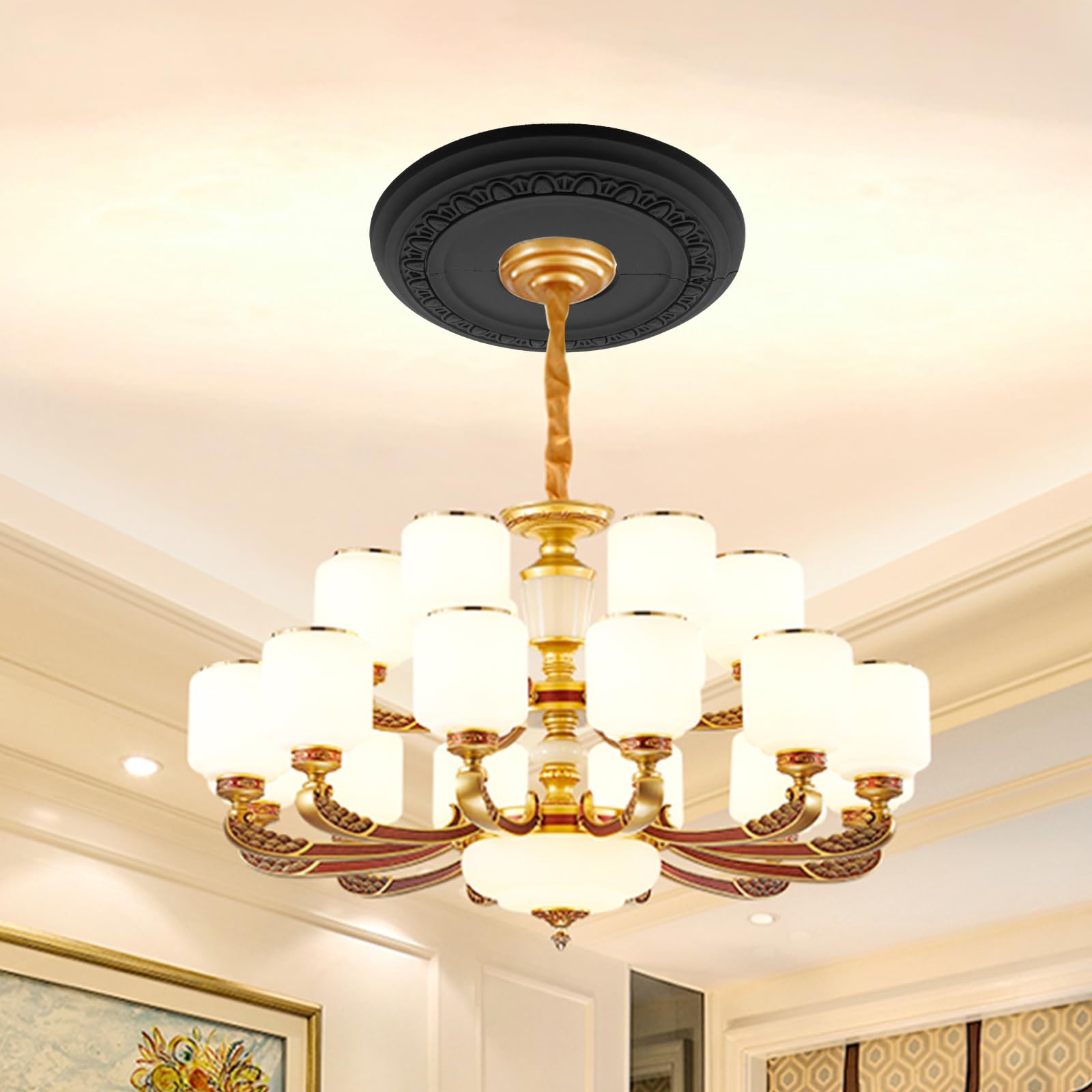 Ceiling Medallions Unique Compass Metal Ceiling Medallion DIY From