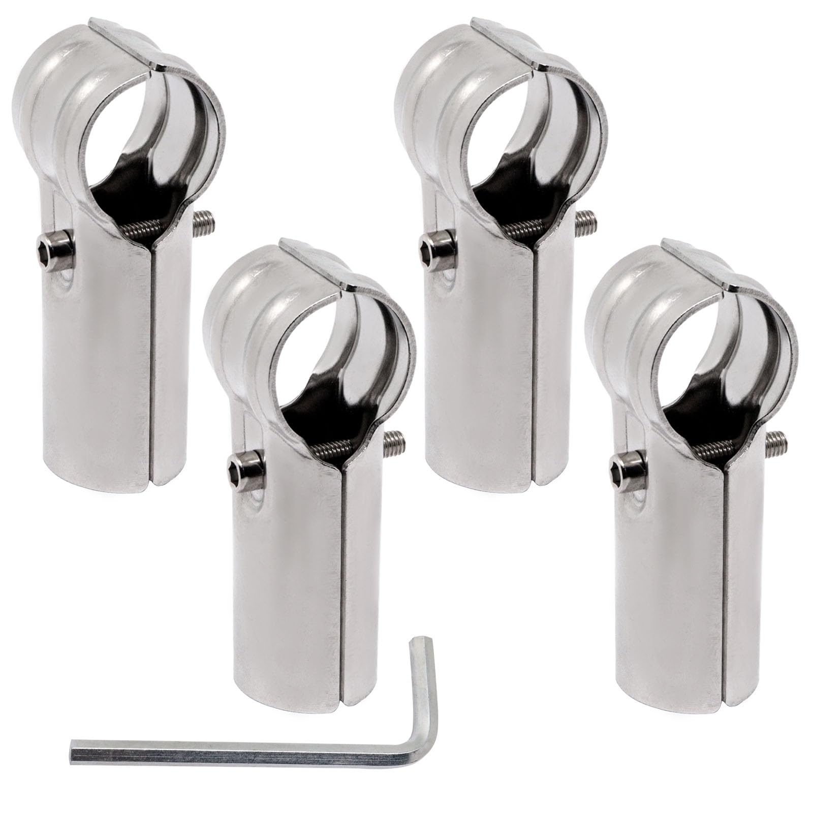 Buy BENLIUDH Fence End Rail T Clamp 1-1/4 inch, Stainless Steel Chain ...