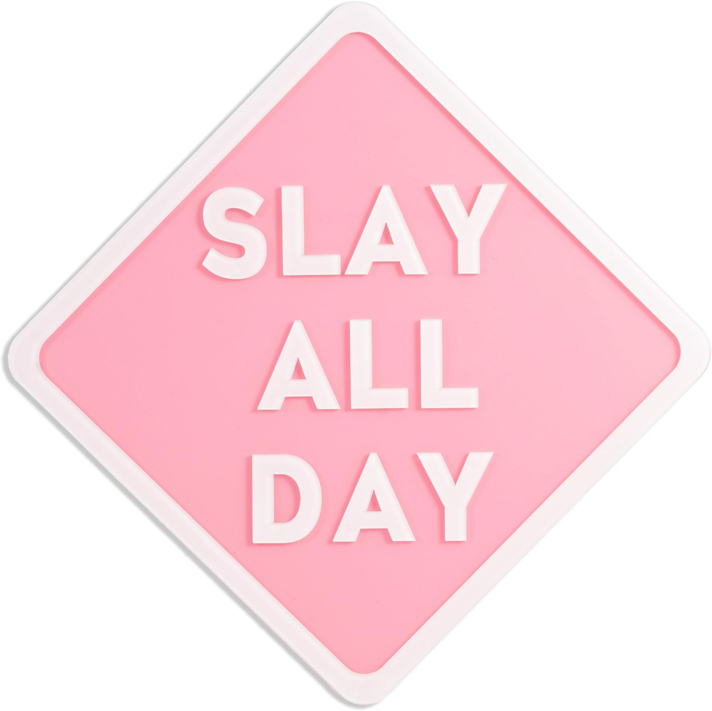 Amazon.com: TwoDays Preppy Room Decor Aesthetic, 12"x12" Pink Slay All ...