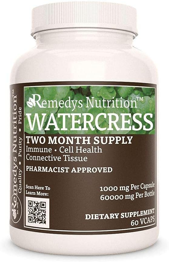 Amazon.com: Remedy's nutrition Watercress Extract 1,000mg Vegan ...