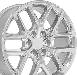 Amazon.com: OE Wheels CV62 20 Inch Rim Fits Silverado 1500 Style 6x139.7 20x9 Chrome - Hollander ...