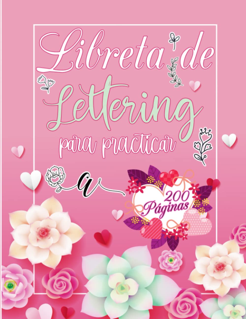 Buy Libreta de lettering para practicar: Cuaderno A4 punteado con 200 ...