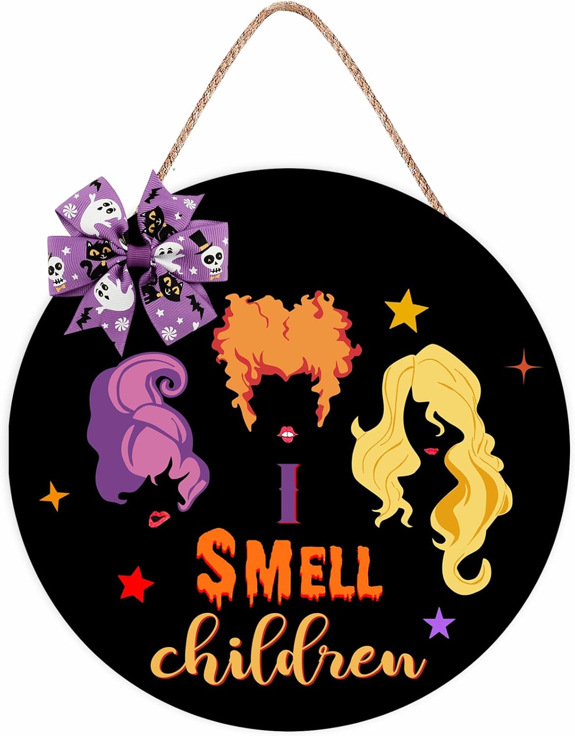 Amazon.com: Halloween Door Sign Hocus Pocus Decor - I Smell Children ...