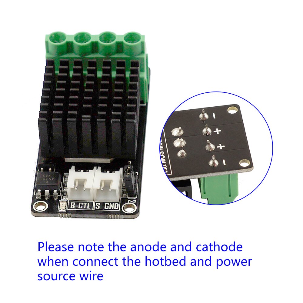 Mini Heat Bed Module, FYSETC Hot Bed Power Expansion Board High Current ...