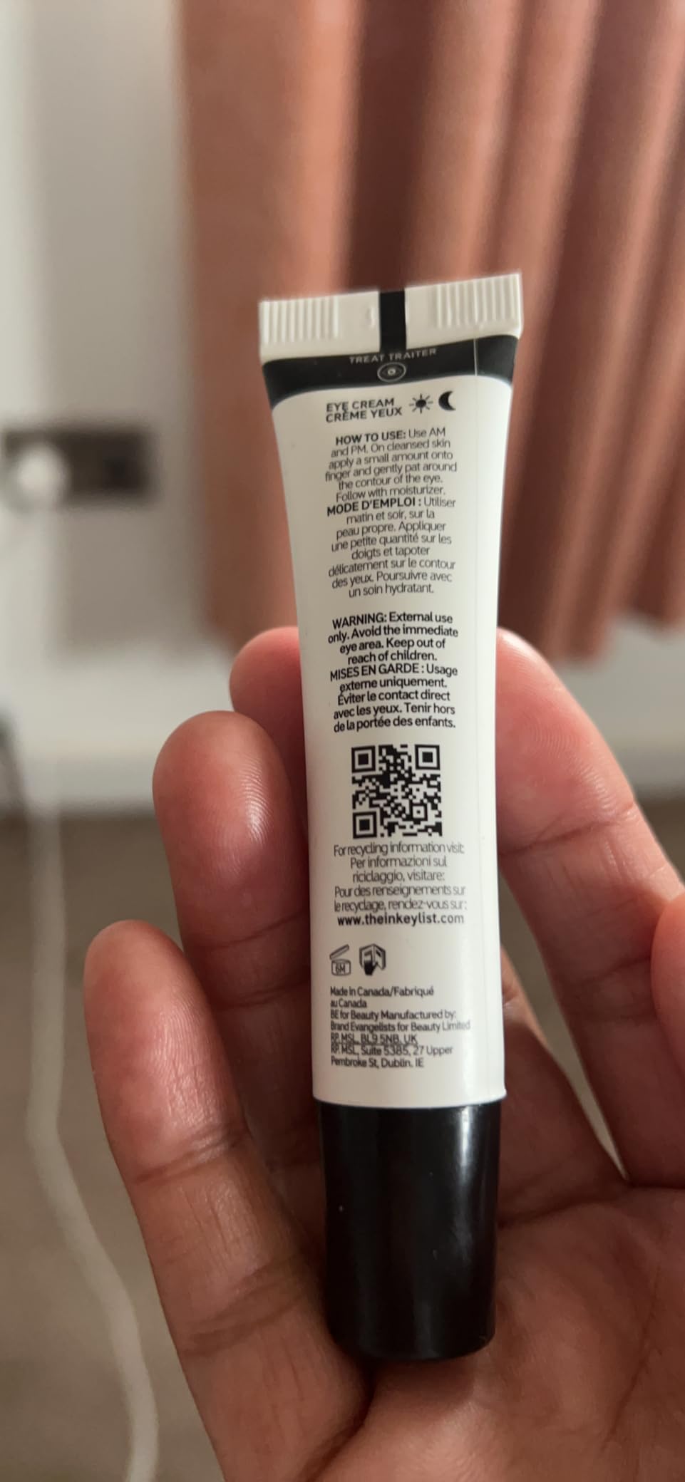 The Inkey List Caffeine Eye Cream 15ml | Improves Dark Circles ...