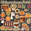 Amazon.com: 68 Pcs 3-10" Welcome to Our Patch Fall Bulletin Board ...
