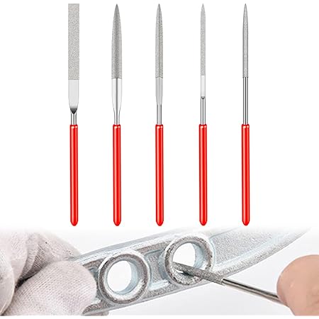 Mini Feilen Set, Nadelfeilen Set Metall, 5 Stück Mini Diamond Files Set ...
