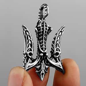 Amazon.com: Retro High Alien Poseidon Trident Pendant Men's Fashion ...