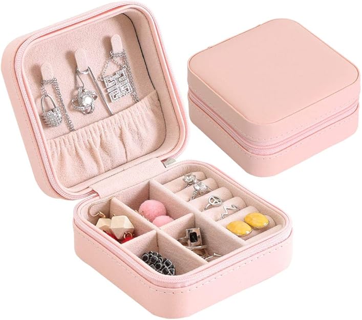 DaiHan Aufbewahrungsbox für Schmuck Klein Schmuckkoffer PU Leder ...