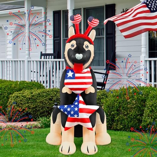 Amazon.com: Glimin 5 ft 4th of July Inflatables Outdoor Decorations ...