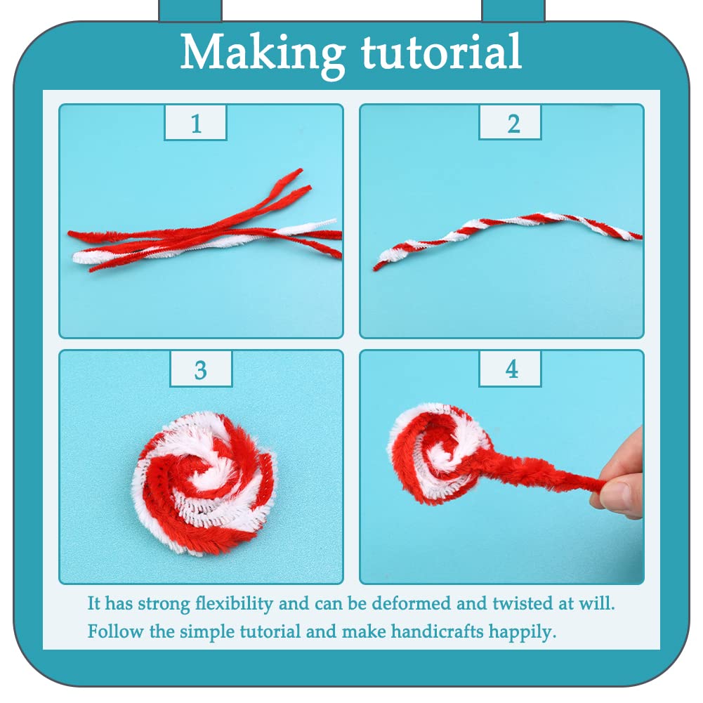 Snapklik.com : 100 PCS Pipe Cleaners Chenille Stem, Bump Chenille Stems ...