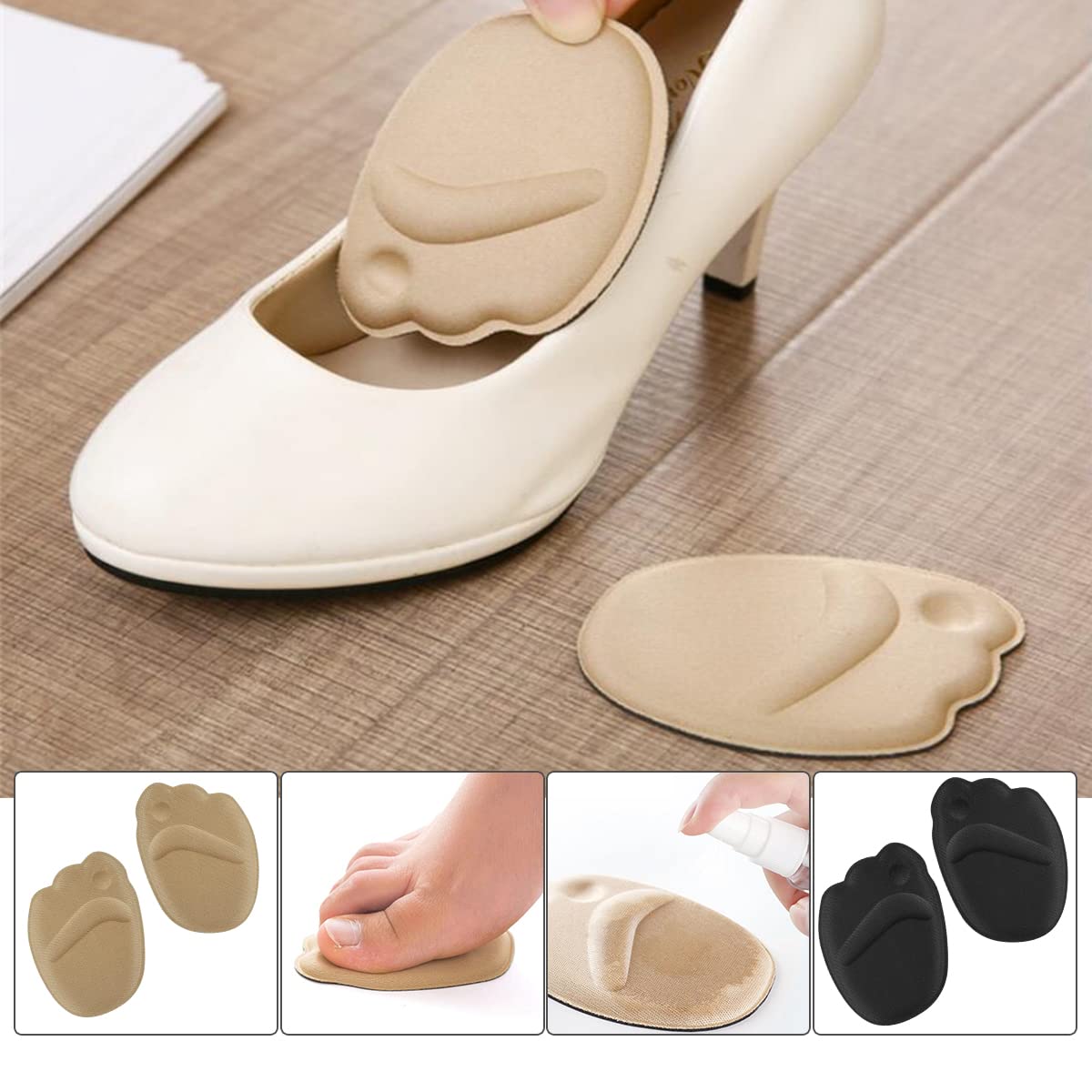 Snapklik.com : 10 Pairs Shoe Fillers Heel Cushion Pads Toe Filler ...