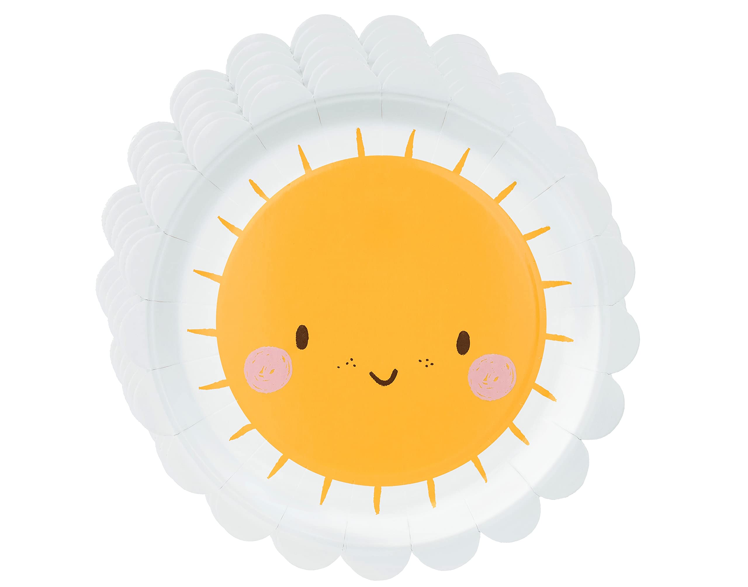 Libetui Set of 6 Sun Paper Plates Party Tableware Summer Party Children ...