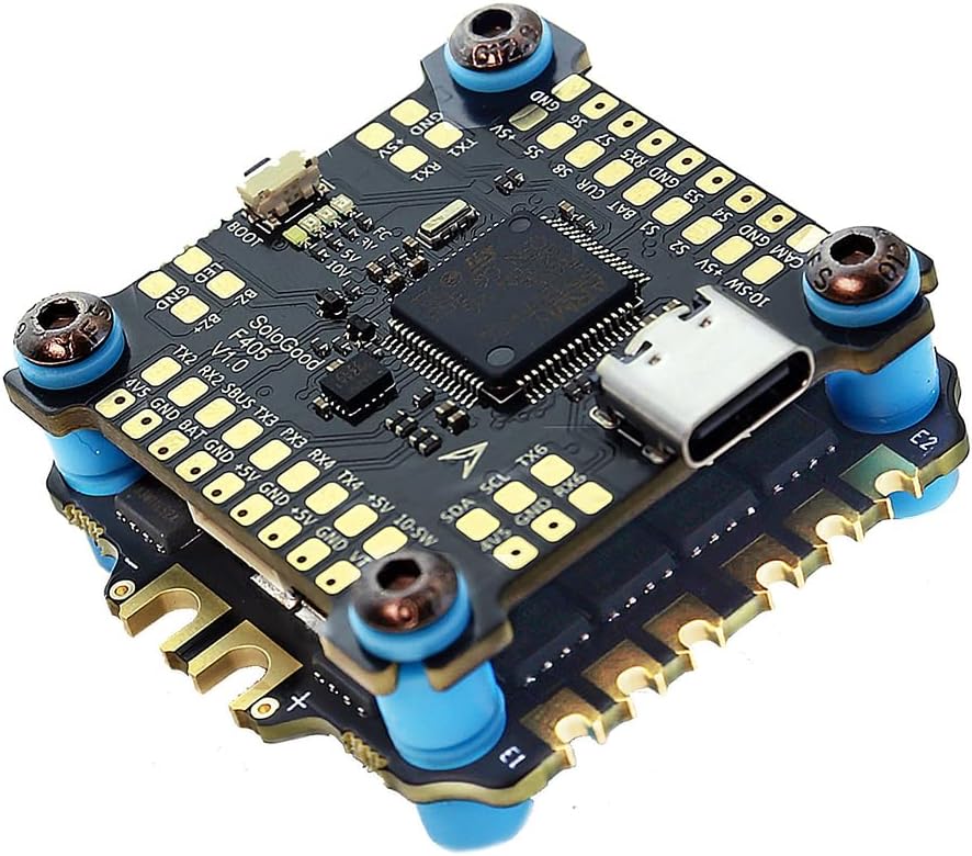 Amazon.com: SoloGood F405 Flight Controller Stack 30x30 55A FC ESC ...