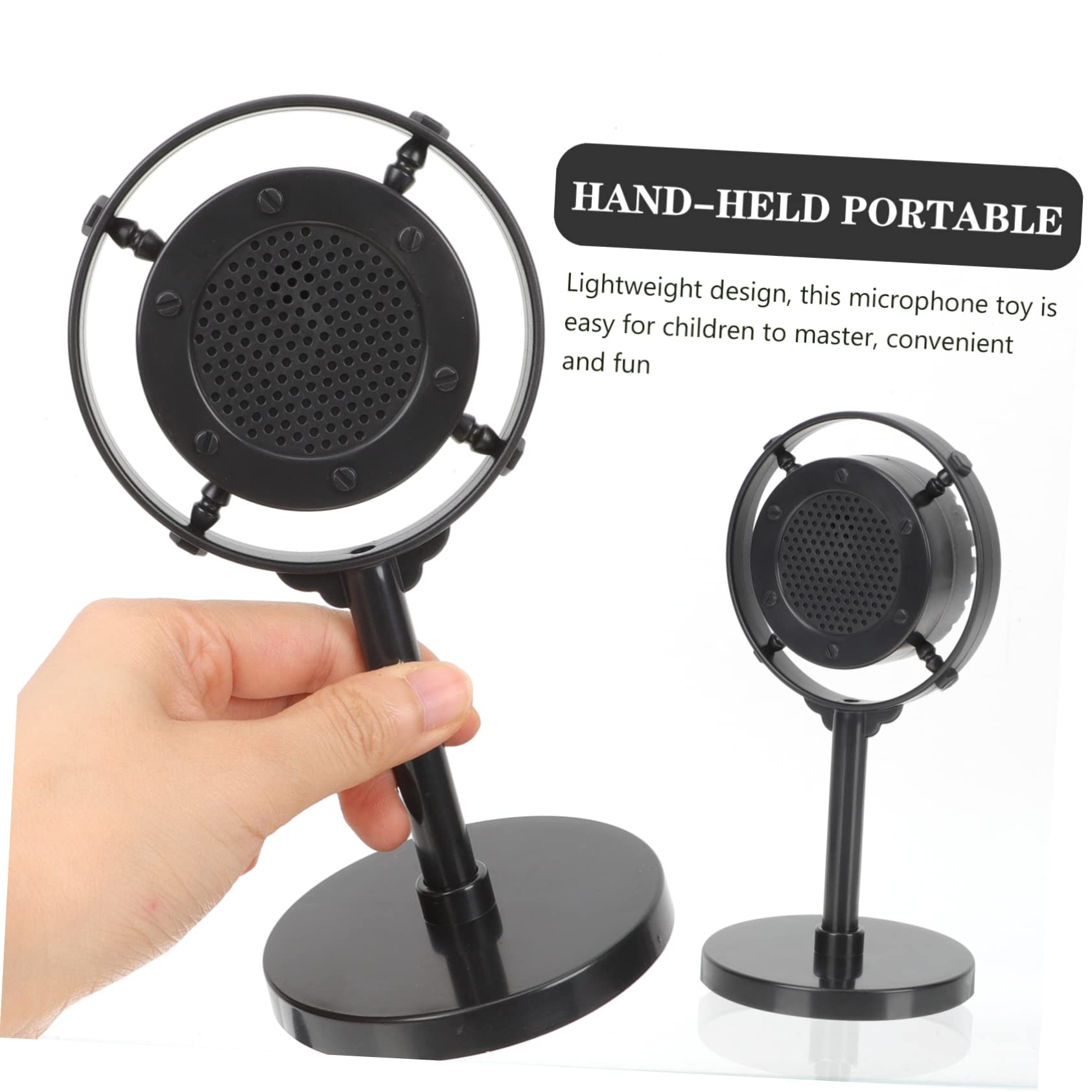 Kids 2PCS SIMULATED MICROPHONE Prop Fake Microphone Pretend Model ...