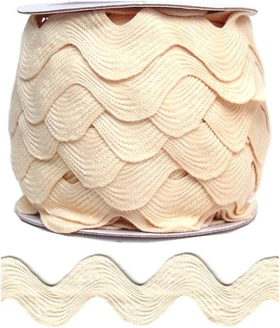 Amazon.com: Jumbo Ric Rac by Cheep Trims 1 13/32 in. Ivory