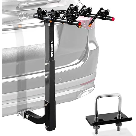 Amazon.com: MaxxHaul 70210 Hitch Mount Bike Rack 4-Bike Rack, Black For ...