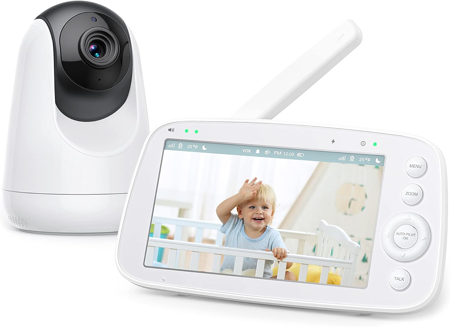 Amazon.com: Video Baby Monitor, 5" 720P Baby Monitor with Camera and ...