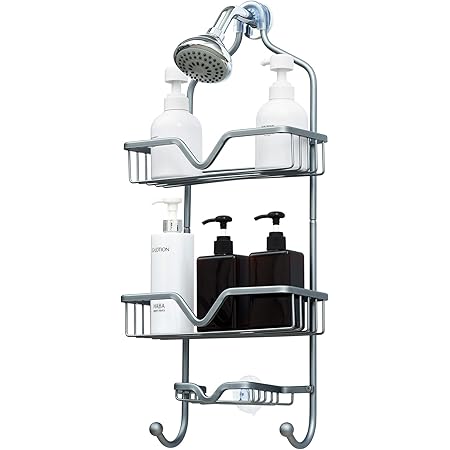 Amazon.com: Shower Caddy Hanging over Shower Head Rust Roof Shower ...