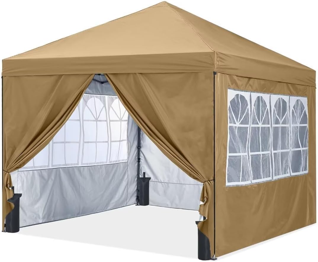 Amazon.com : ABCCANOPY 10X10 Pop Up Canopy Tent Enclosed Instant Canopy ...
