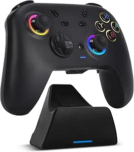 DoJoZone Manette PC Sans Fil avec Station Charge, Manette Switch 2 avec ...