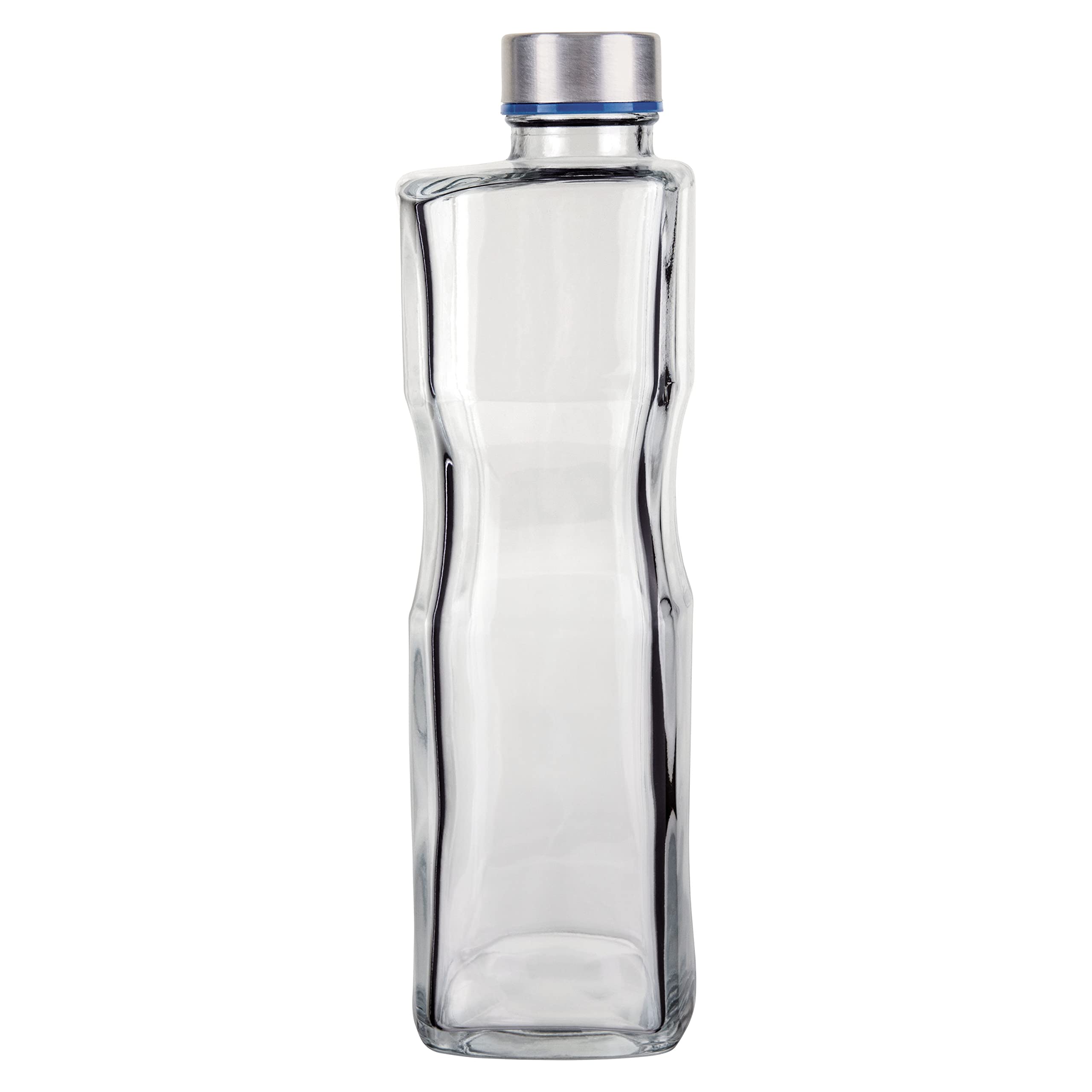 Garrafa 1 litro H2O de Vidro Quadrada, VDR7269, Euro Home | Amazon.com.br