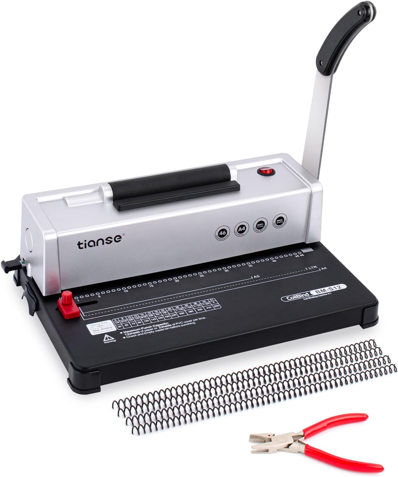 Amazon.com : TIANSE Spiral Coil Binding Machine, Manual Book Maker ...