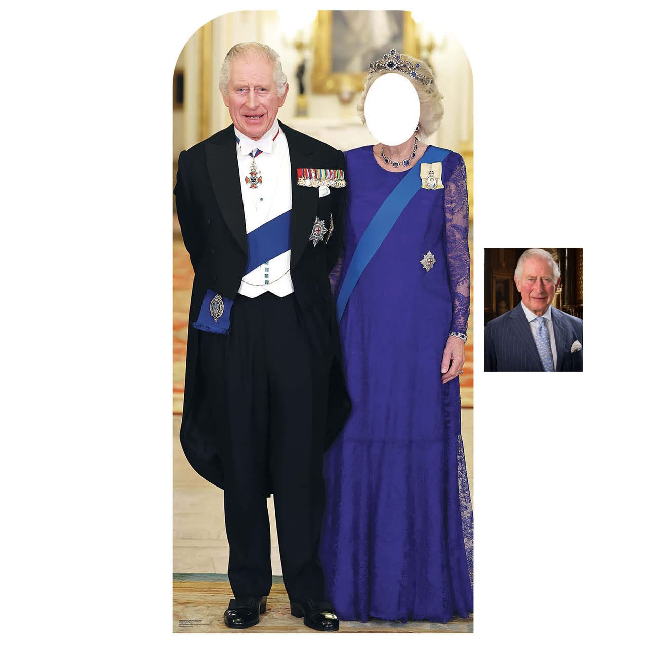 King Charles III Coronation Lifesize Cardboard Stand-in Coronation ...