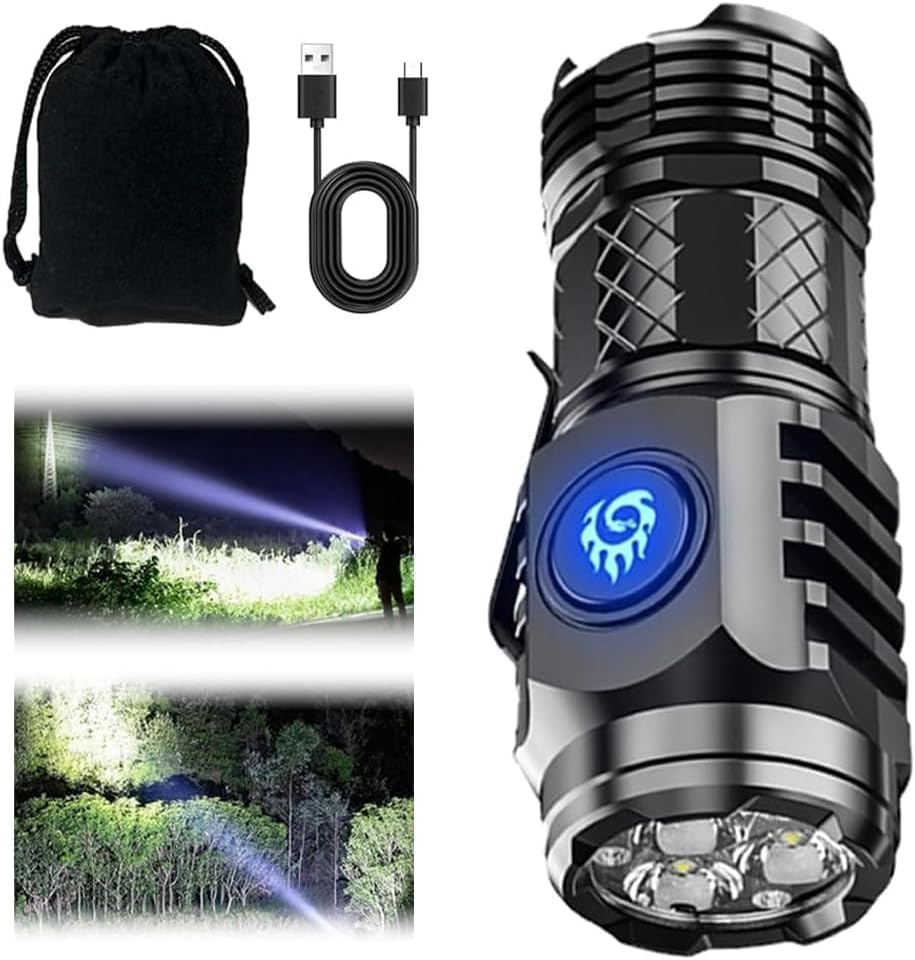 YIDAMAO Three-Eyed Monster Mini Flash Super Power Flashlight, German ...