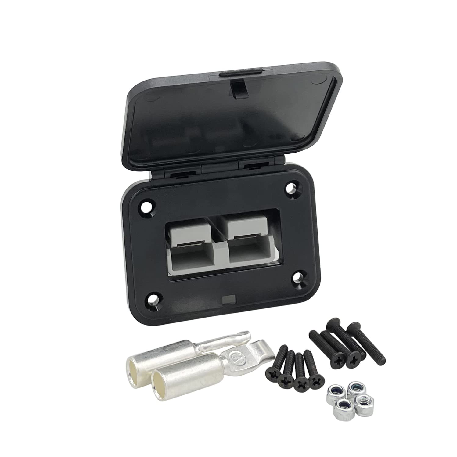 JooFn 120A Plug Mounting Panel with Cover for Anderson SB120 Connectors ...