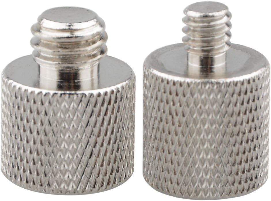 CAMVATE 1/4" Female To 3/8" Male & 3/8"-16 Female To 1/4"-20 Male Screw ...