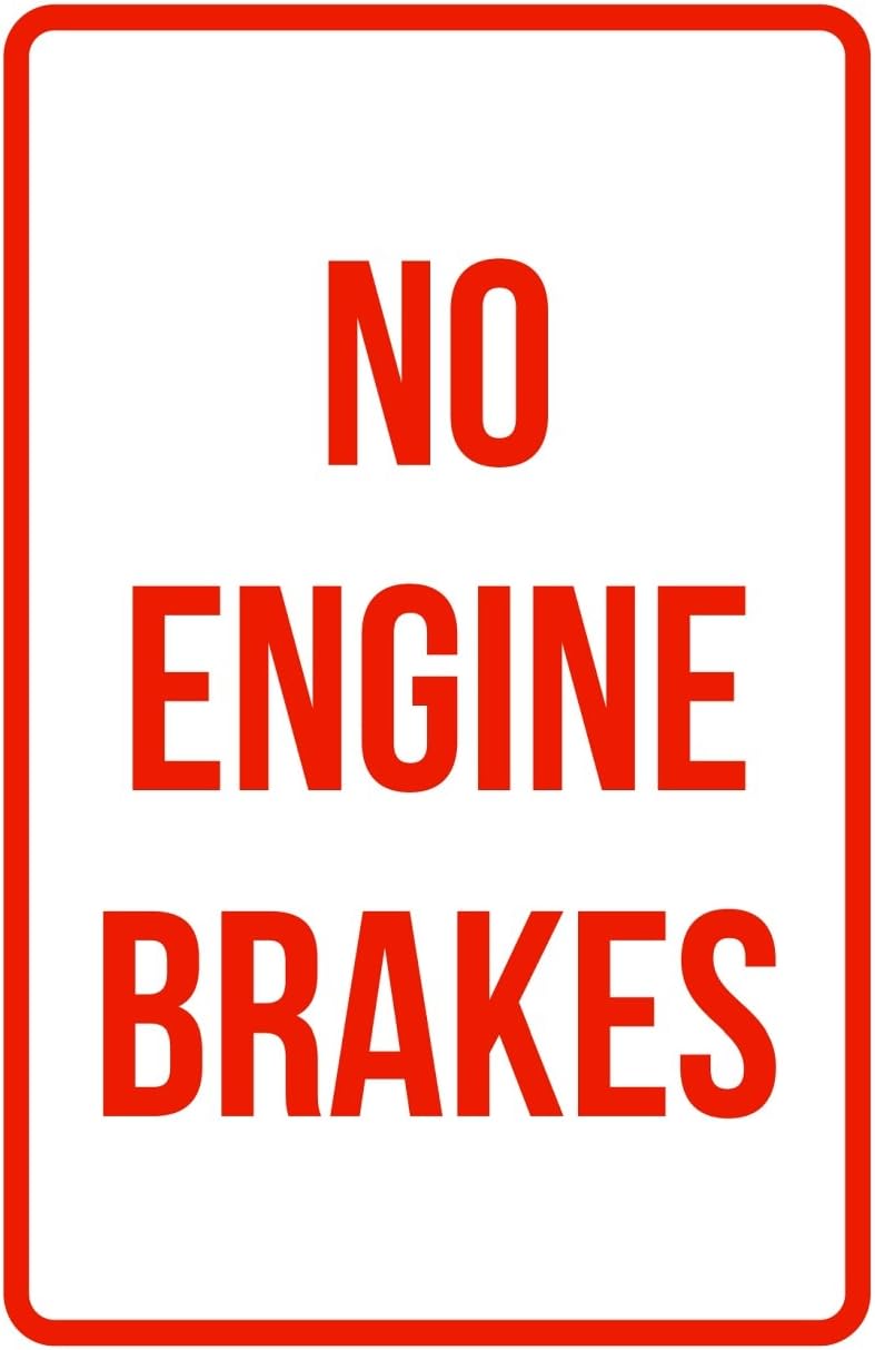 Amazon.com: iCandy Products Inc No Engine Brakes No Parking Business ...