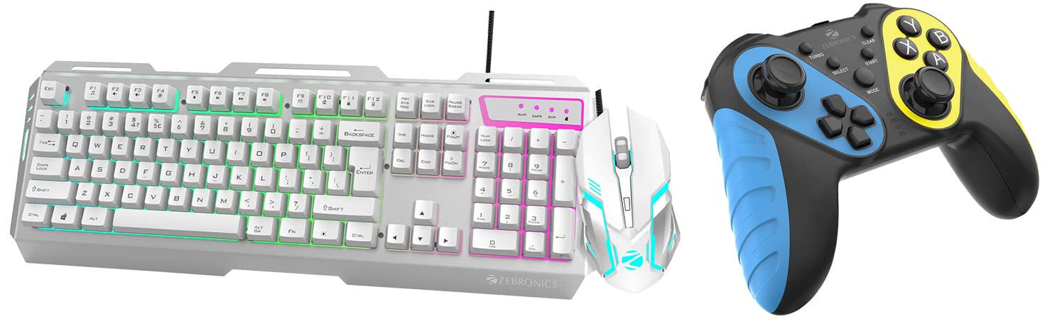 Amazon.in: Buy Zebronics Zeb-Transformer Gaming Keyboard and Mouse ...