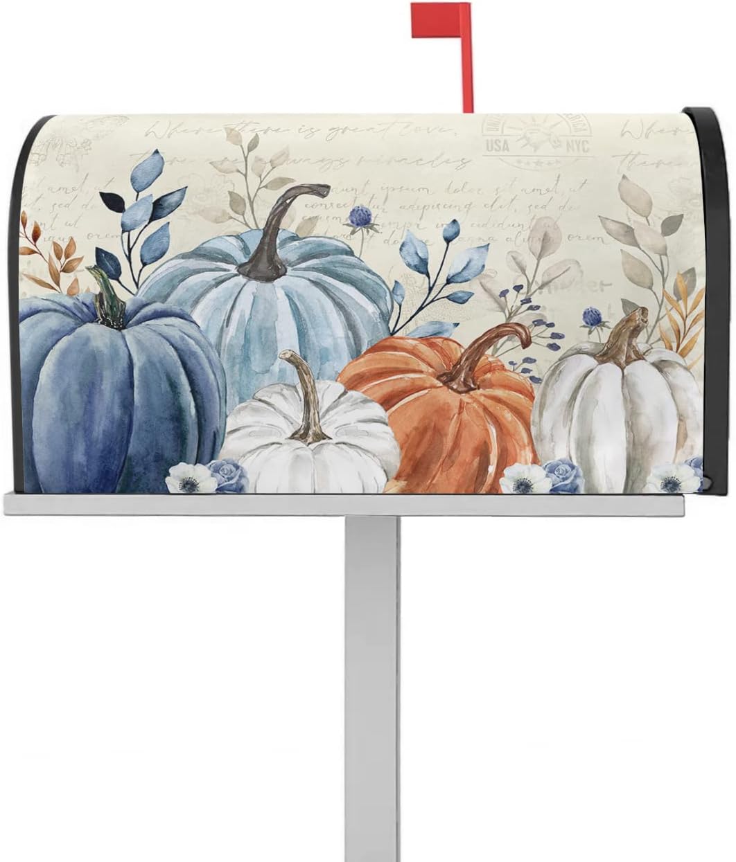 Amazon.com: Thanksgiving Fall Mailbox Covers Magnetic Standard Size 21 ...