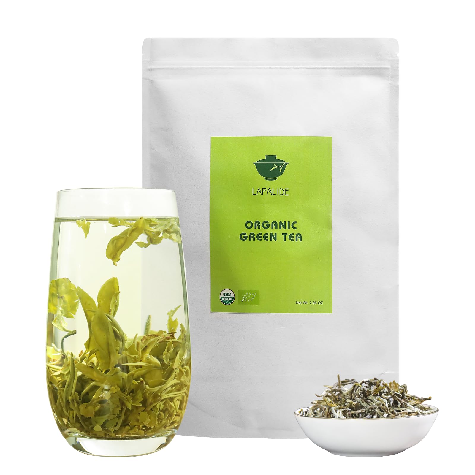 Amazon.com : LAPALIDE Loose Leaf Green Tea, 7.05 Oz Organic Green Tea ...