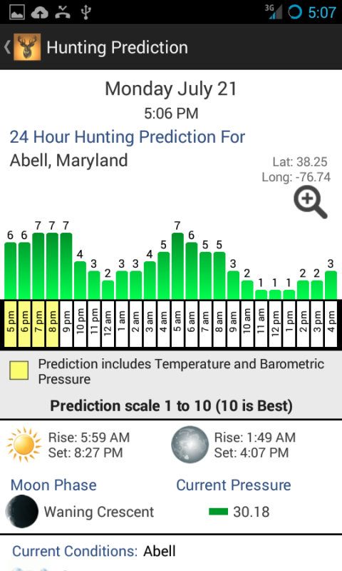Deer Hunter's EDGE - Solunar Hunting Predictions - App on Amazon Appstore