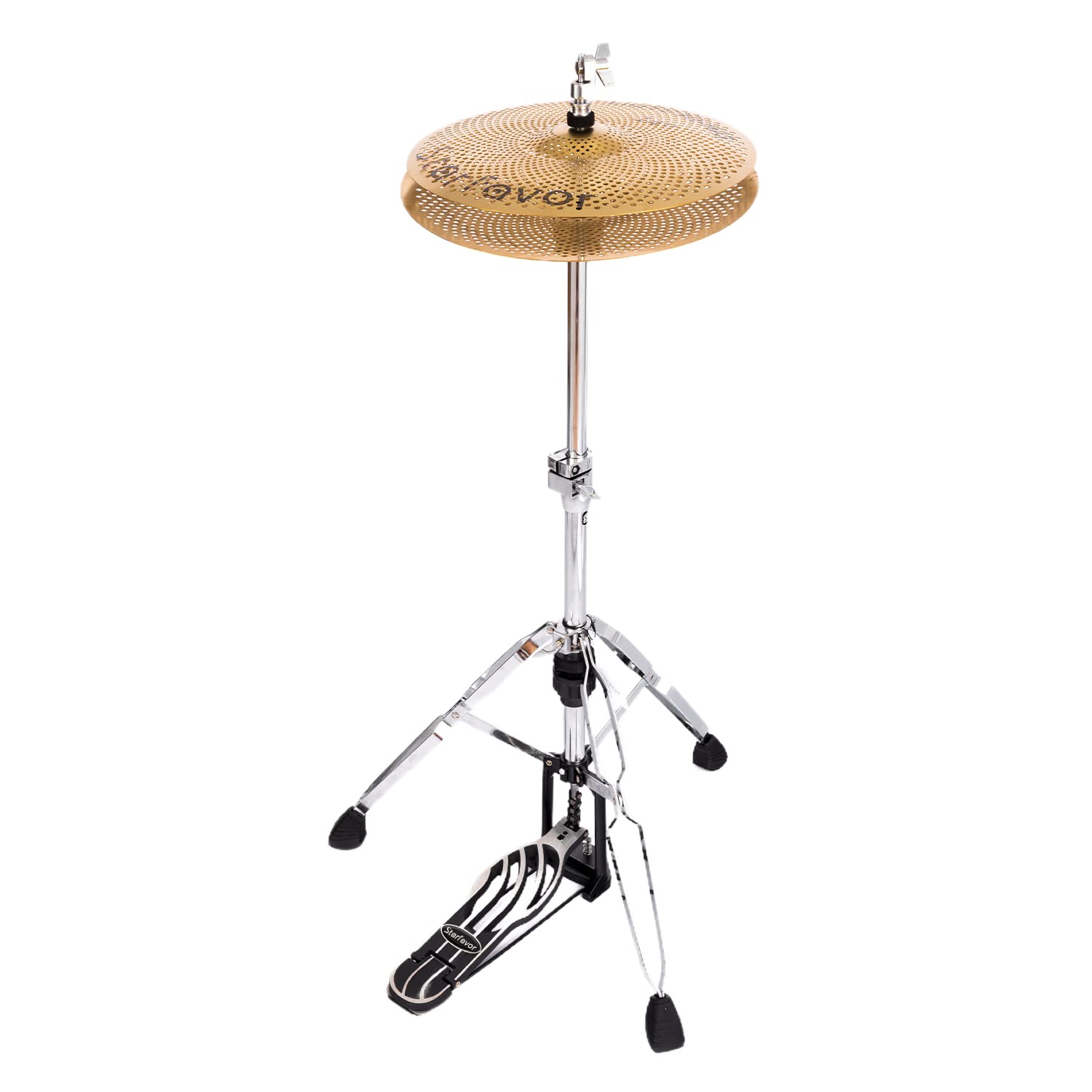 Starfavor Low Volume Cymbal Pack Mute Cymbal Set with Cymbal Mute Pads ...