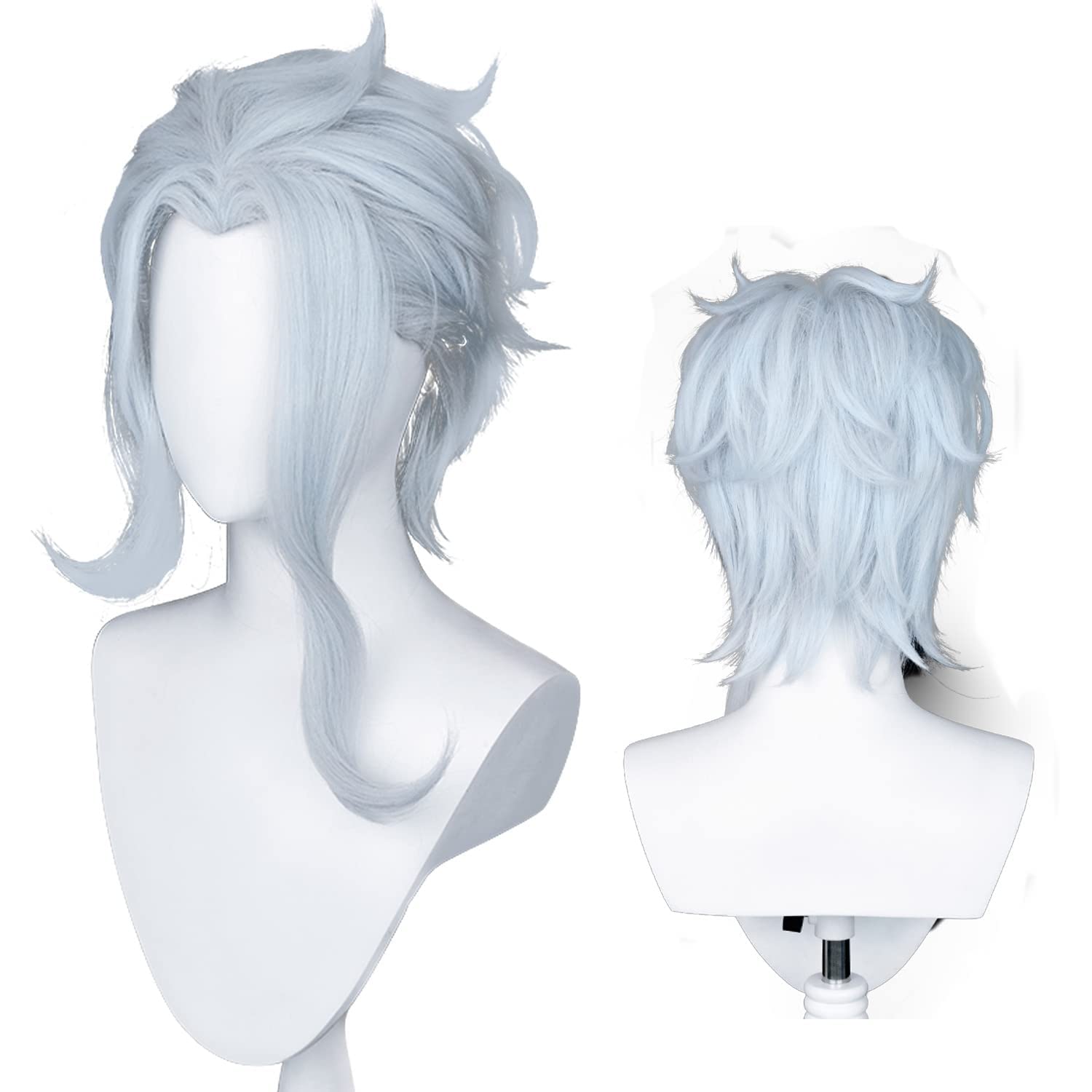 Amazon.com: UTIEHD Anime Cosplay Wig, Genshin Impact Wig, with two Wig ...